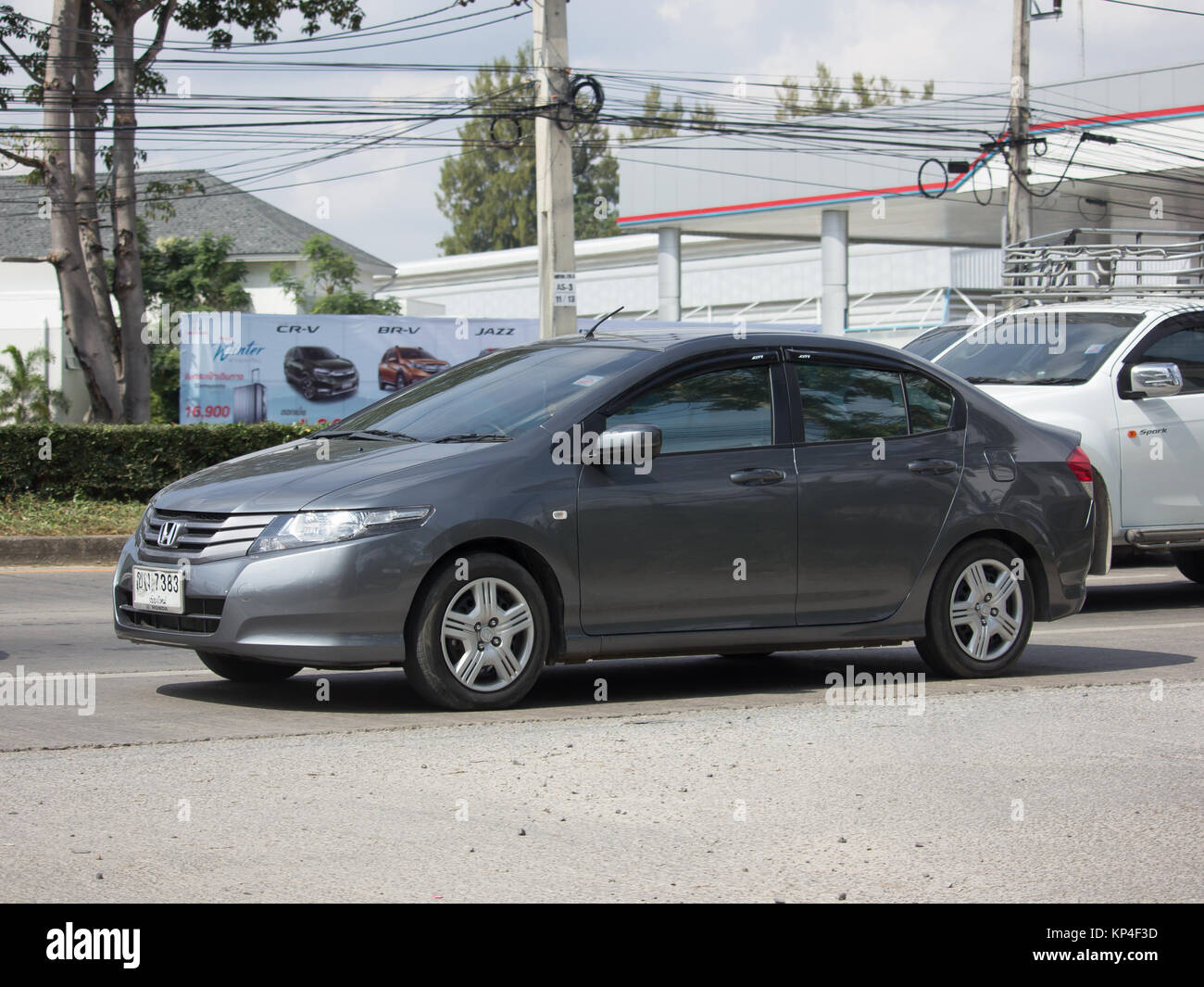 CHIANG MAI, THAILAND -NOVEMBER 28 2017: Private Honda City Compact car ...