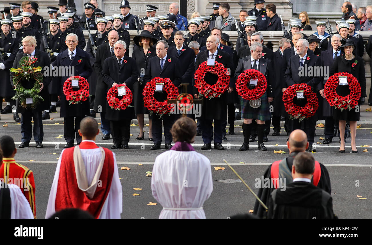 The Queen, accompanied by several senior members of the Royal family ...