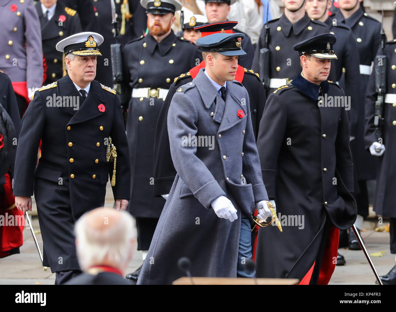 The Queen, accompanied by several senior members of the Royal family ...