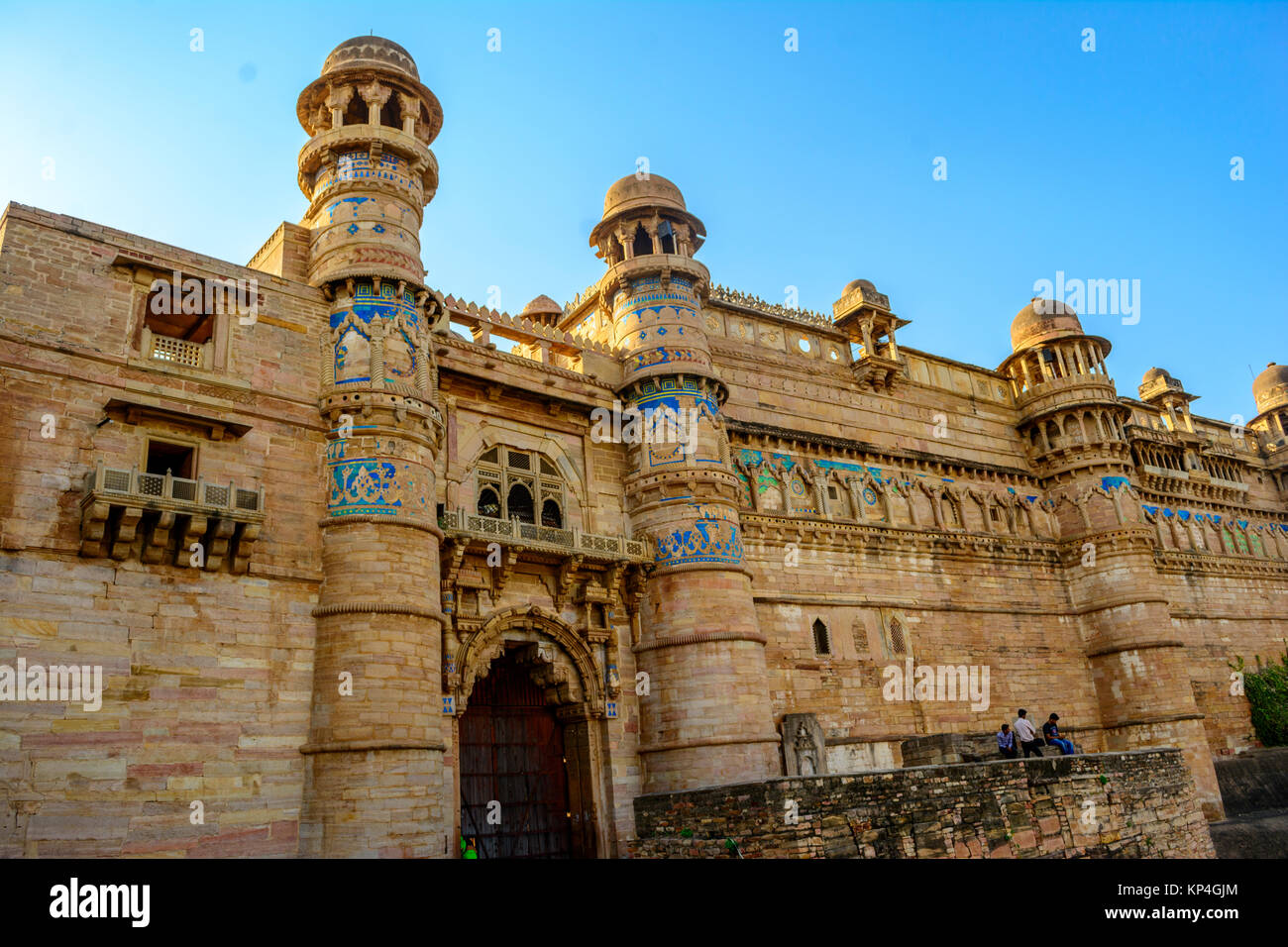Gwalior Fort in Gwalior, Madhya Pradesh in India Stock Photo - Alamy