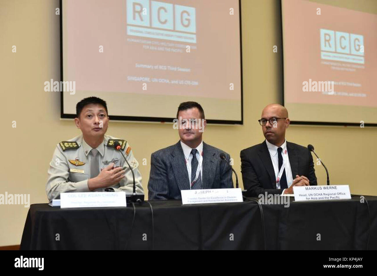 Colonel Lee Kuan Chung, director of the Changi Regional Humanitarian ...