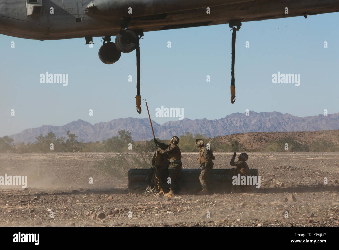 CHOCOLATE MOUNTAIN AERIAL GUNNERY RANGE, Calif. - Marines with Landing ...