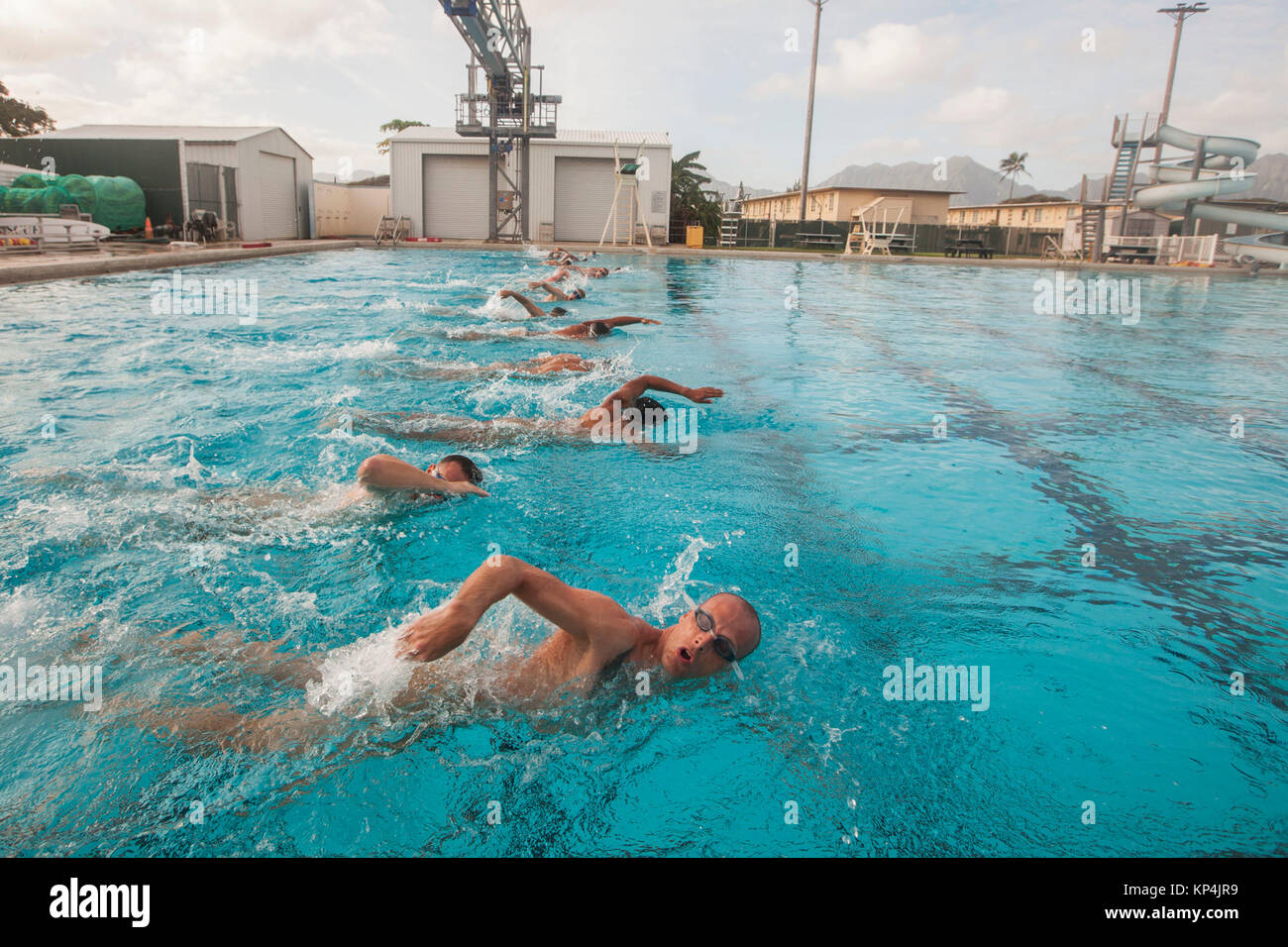 U.S. Marines attending a Marine Corps Instructor Course of Water ...