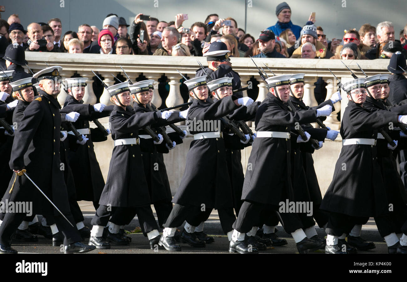 Annual Remembrance Sunday ceremony in Whitehall, London, where Royalty ...