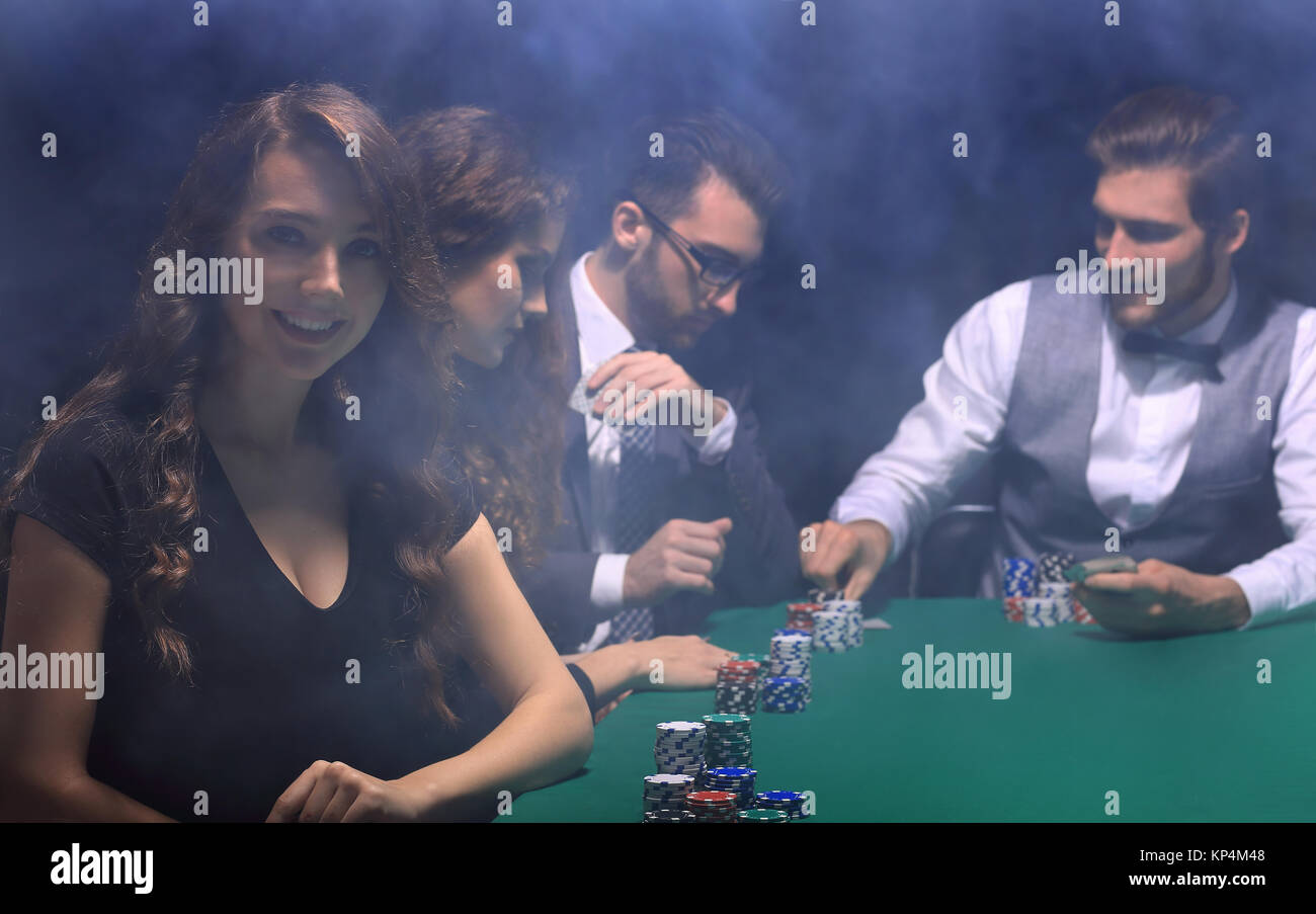 Woman playing craps hi-res stock photography and images - Alamy