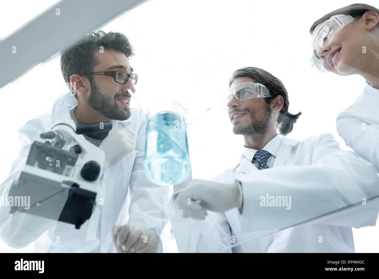 Group of students in the lab Stock Photo - Alamy