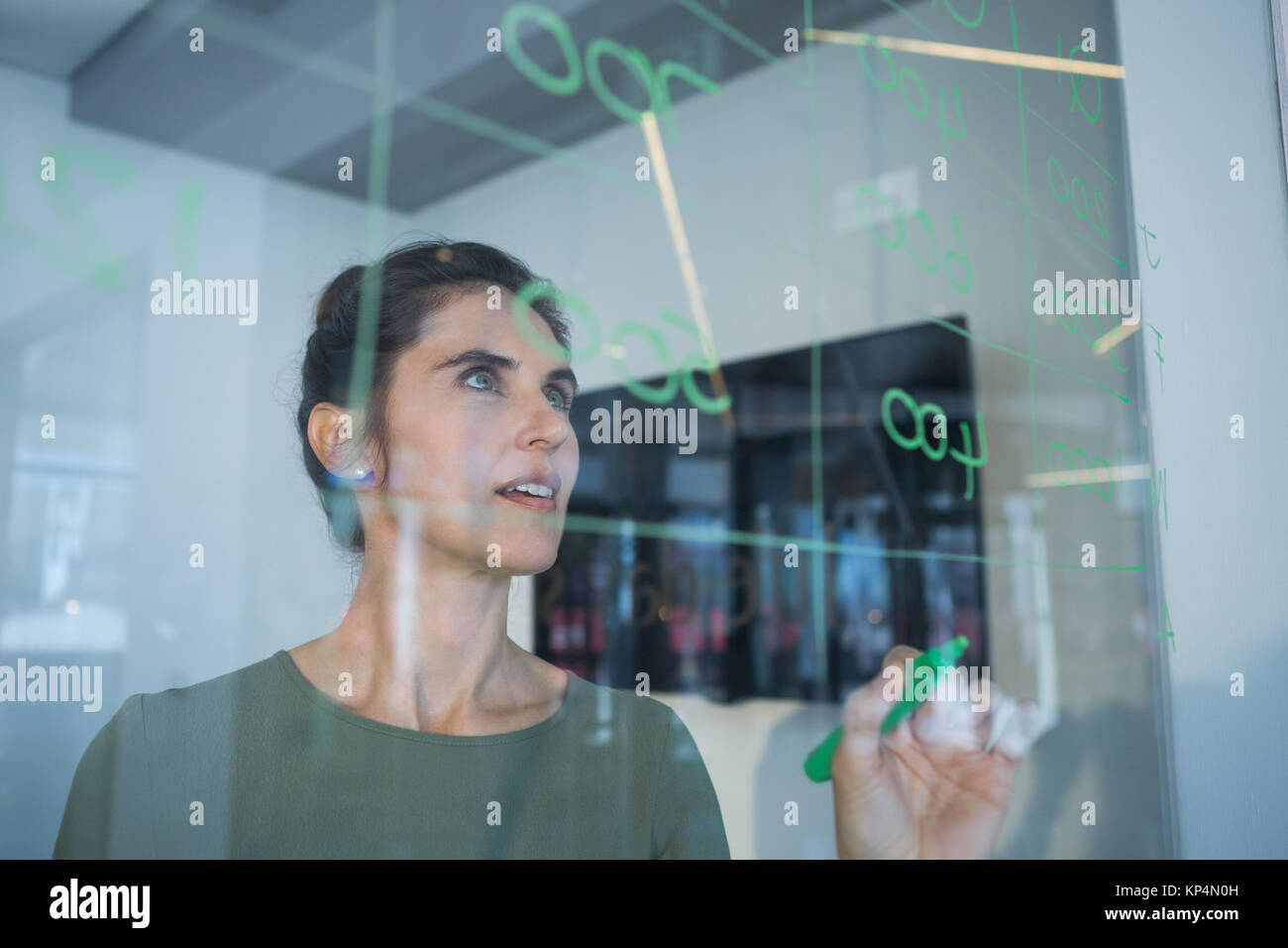 Modern writing on transparent glass hi-res stock photography and images ...