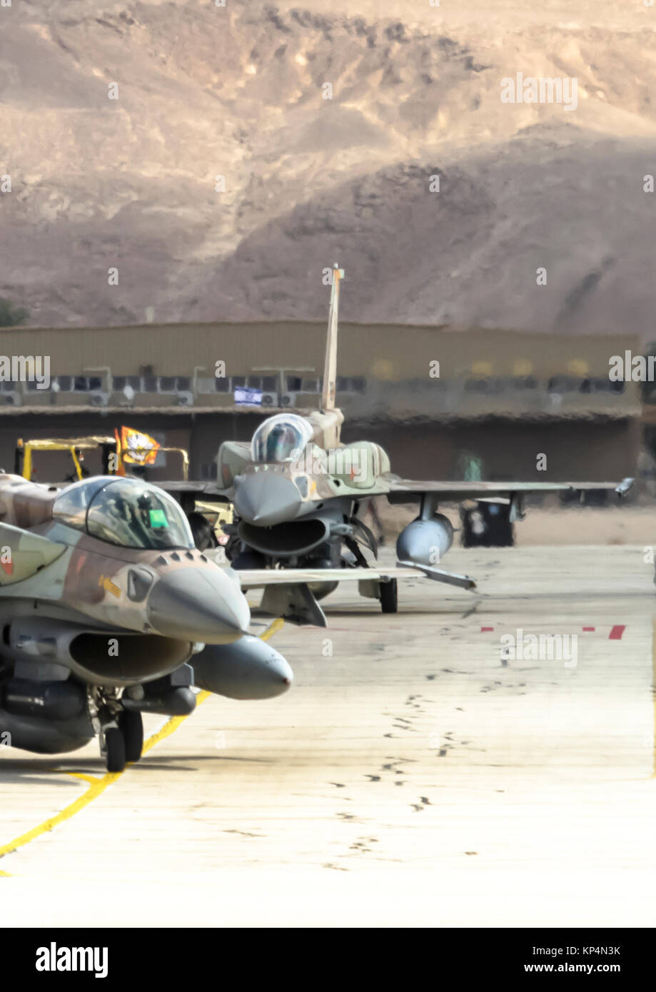 Israeli Air Force (IAF) General Dynamics F-16C ready for takeoff ...