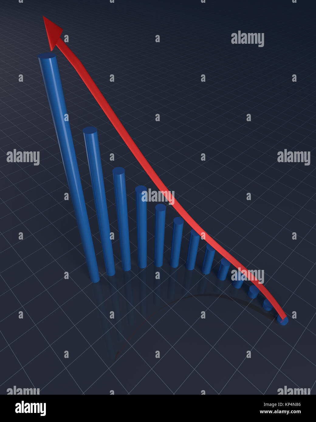 Graphical representation of profit increase Stock Photo - Alamy
