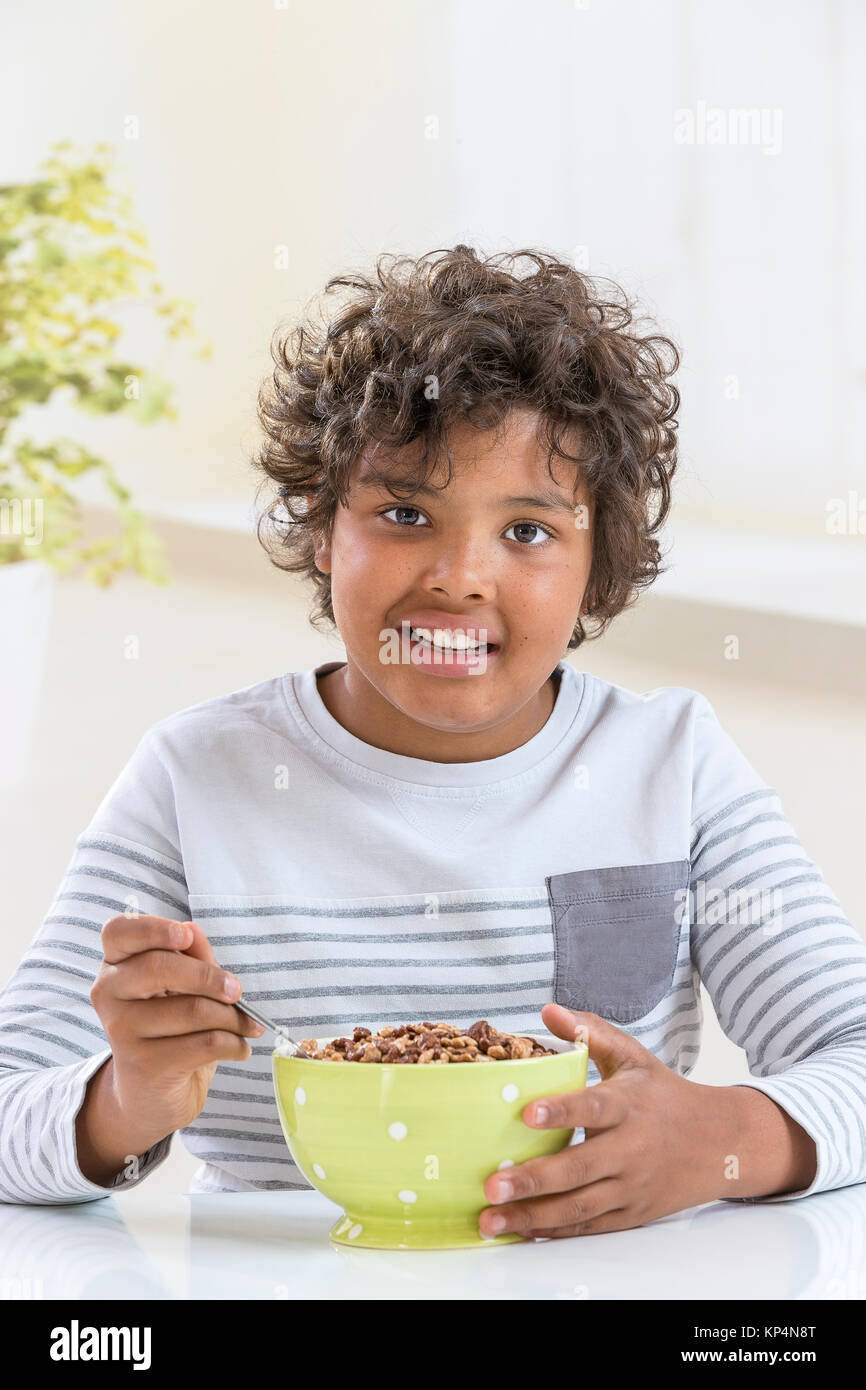 Child Eating Cereal