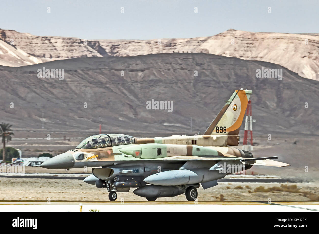 Israeli Air Force (IAF) General Dynamics F-16I at take off ...