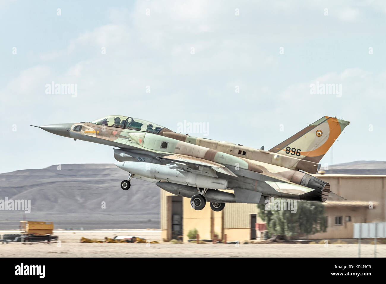 Israeli Air Force (IAF) General Dynamics F-16I at take off ...
