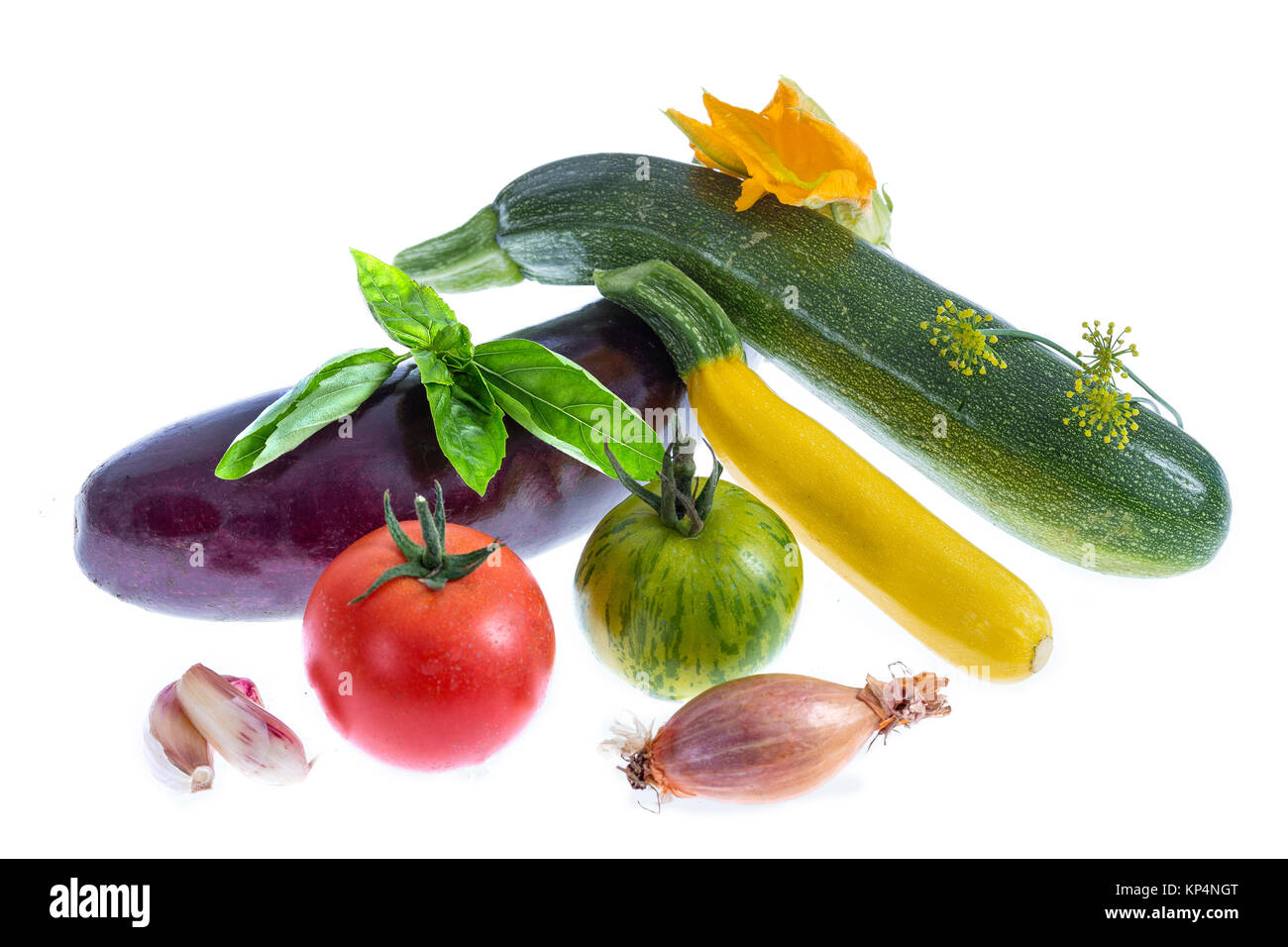 Courgettes varieties Cut Out Stock Images & Pictures - Alamy
