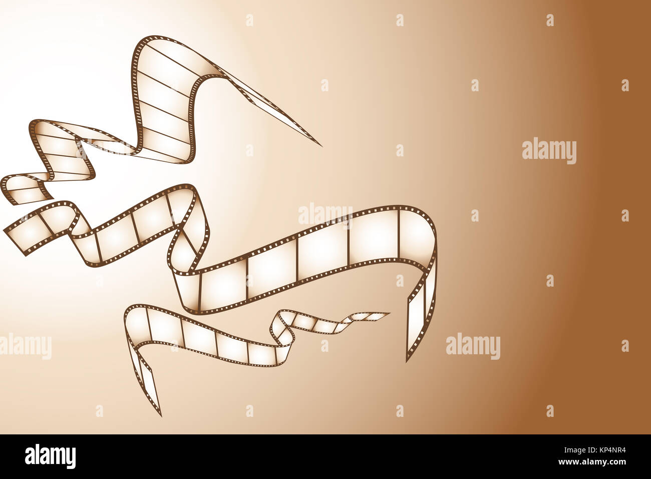 illustration of movie reel on abstract background Stock Photo - Alamy