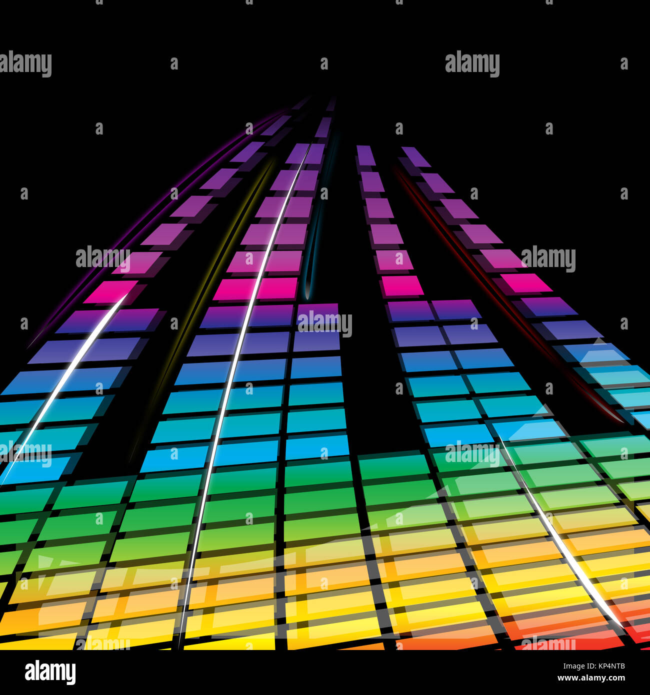 illustration of musical waves Stock Photo - Alamy