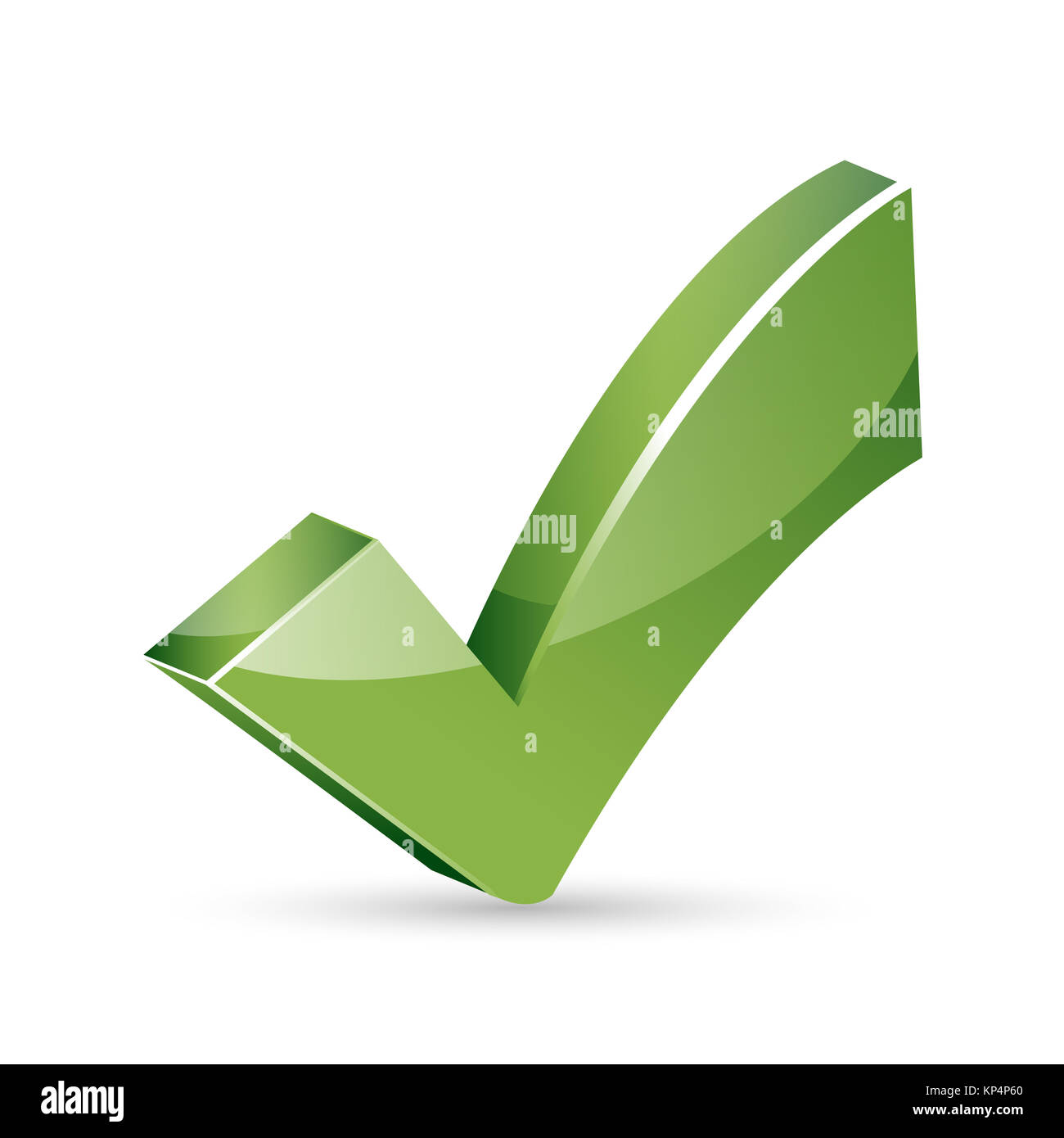 illustration of right sign on isolated background Stock Photo - Alamy