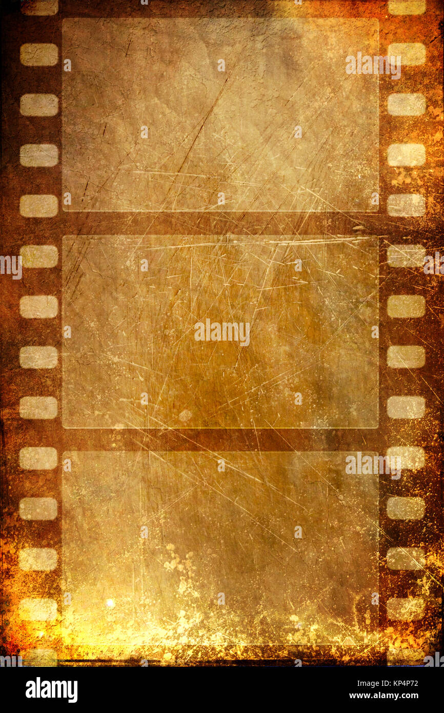 illustration of retro background with reel Stock Photo - Alamy