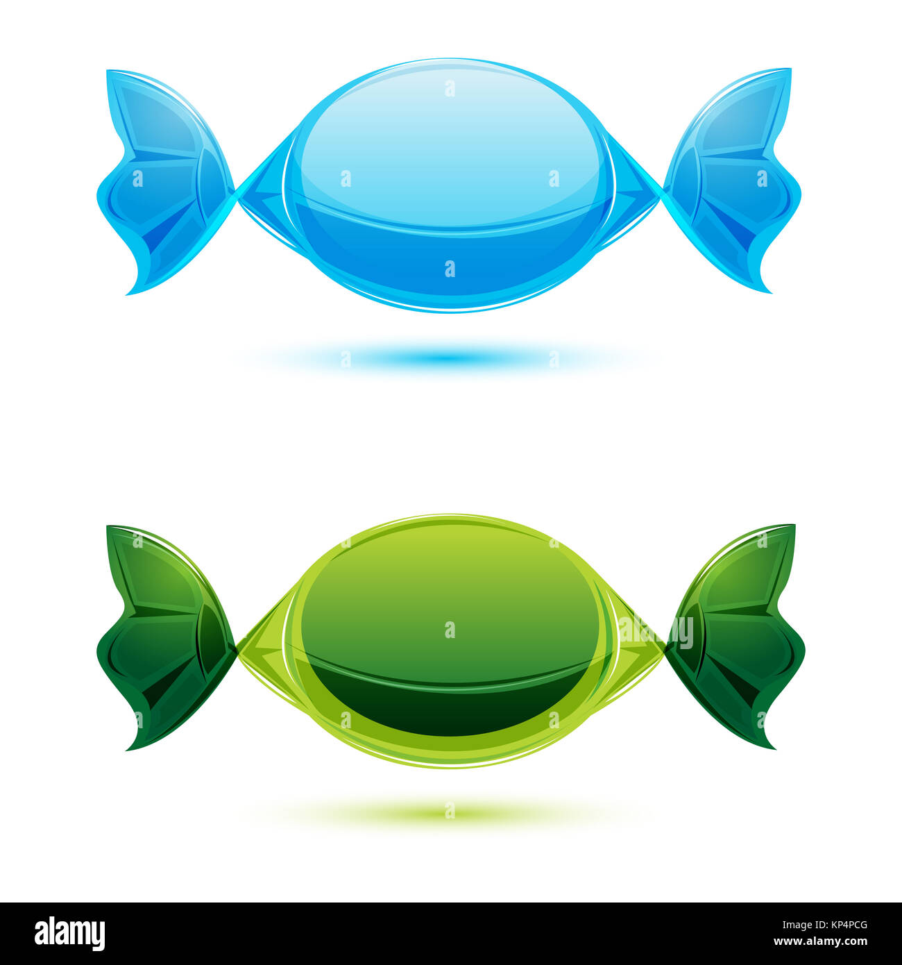 illustration of sweet toffee on white background Stock Photo - Alamy