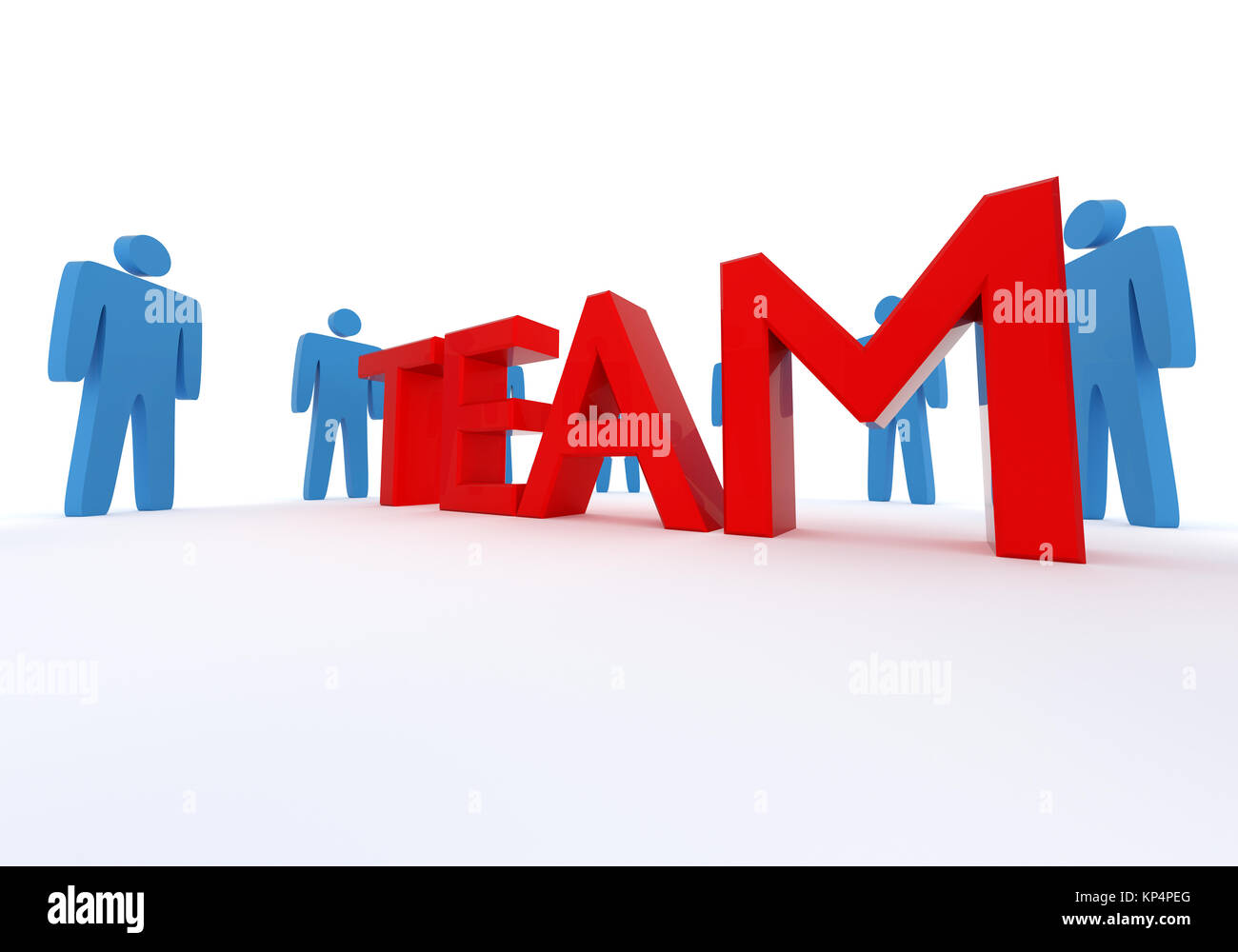 The Team, 3D rendering concept Stock Photo - Alamy