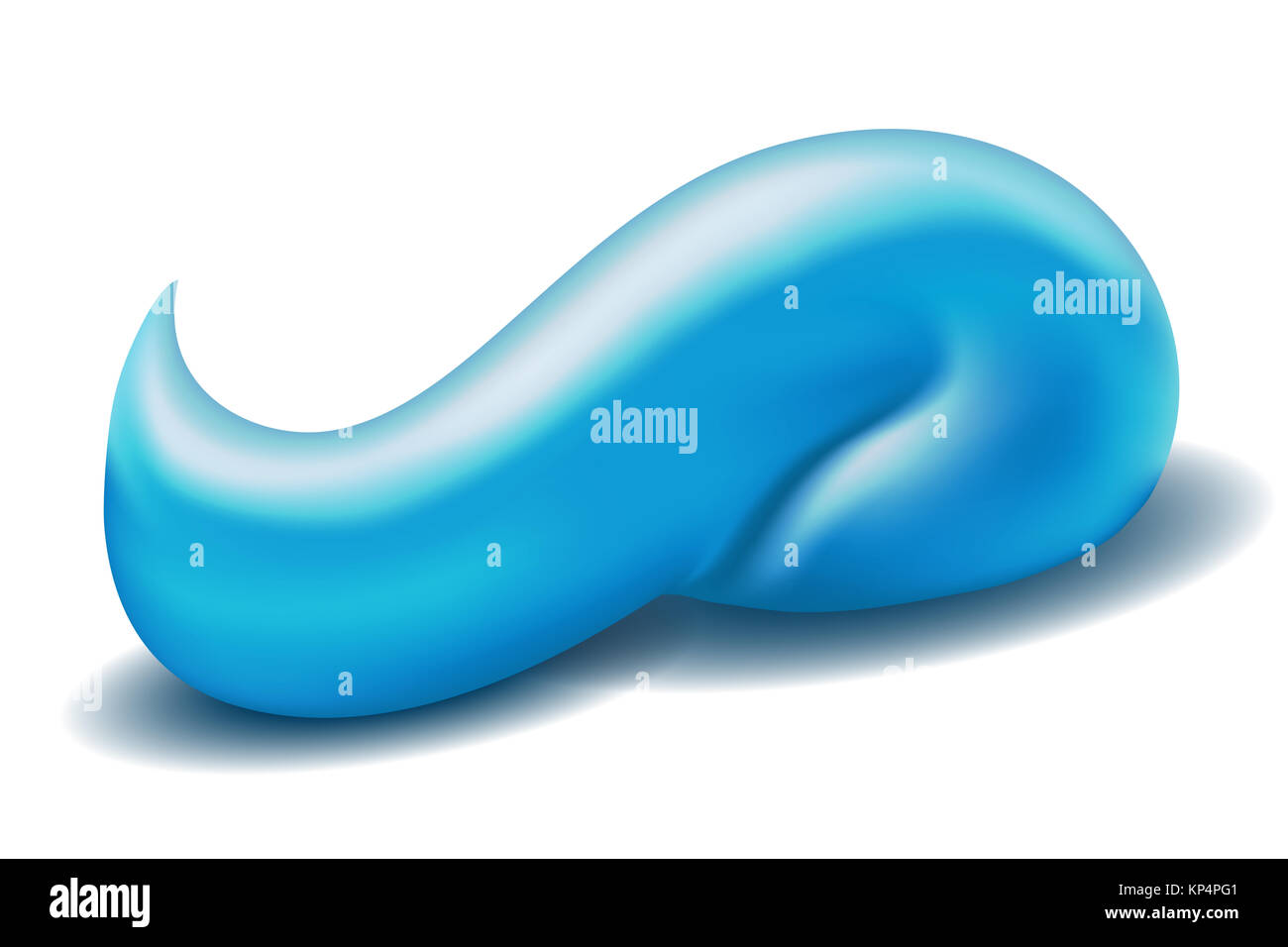 illustration of toothpaste gel on white background Stock Photo - Alamy