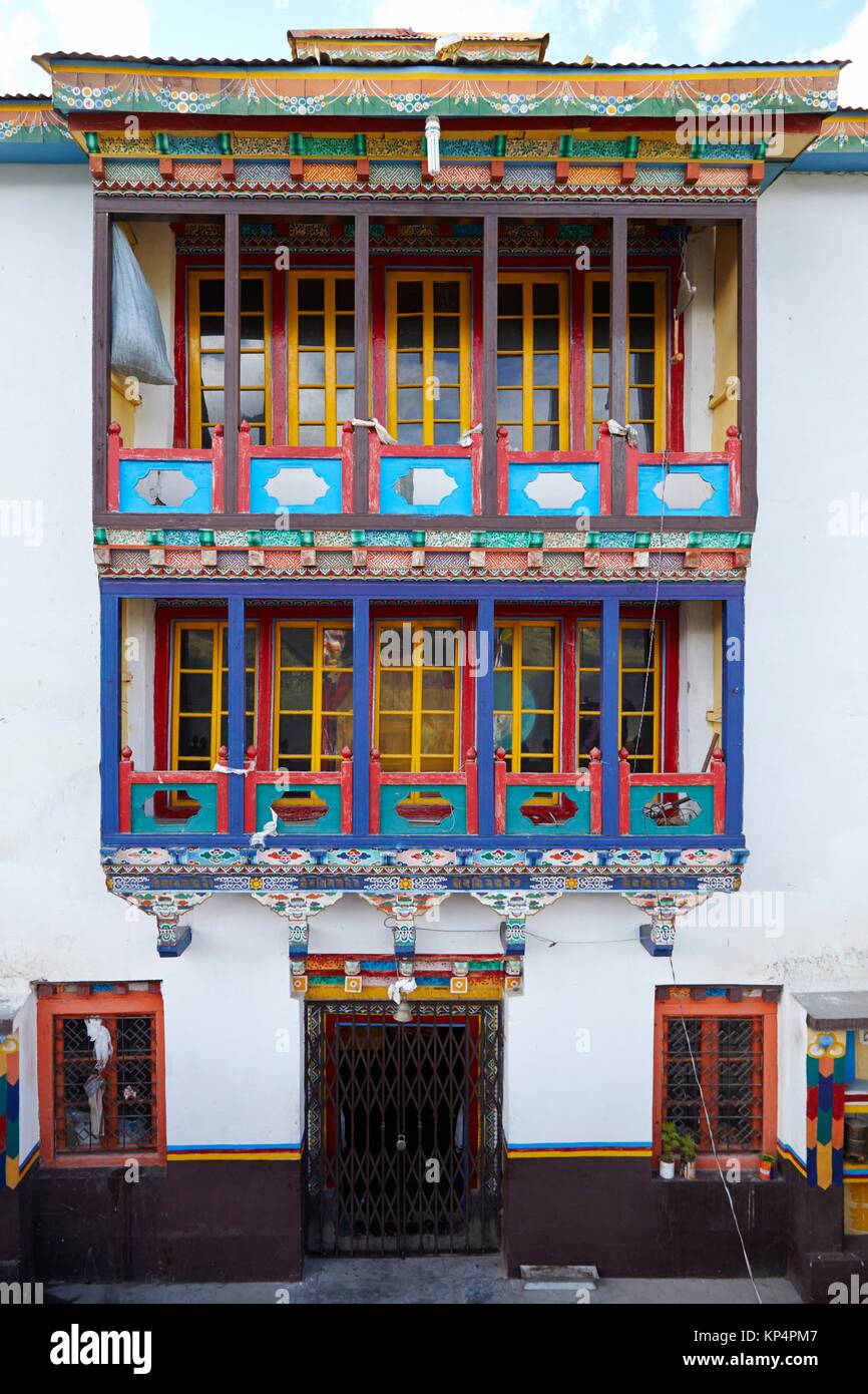 View from Shashur Gompa, Lahaul Valley, Keylong, Himachal Pradesh ...