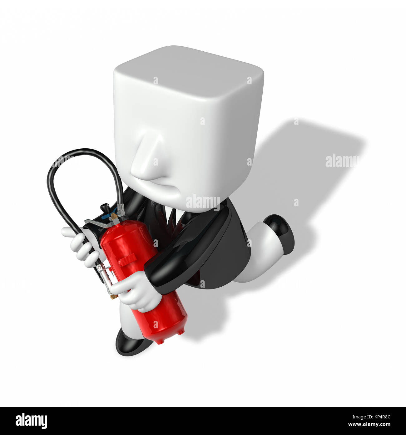 3d man fire extinguisher hi-res stock photography and images - Alamy