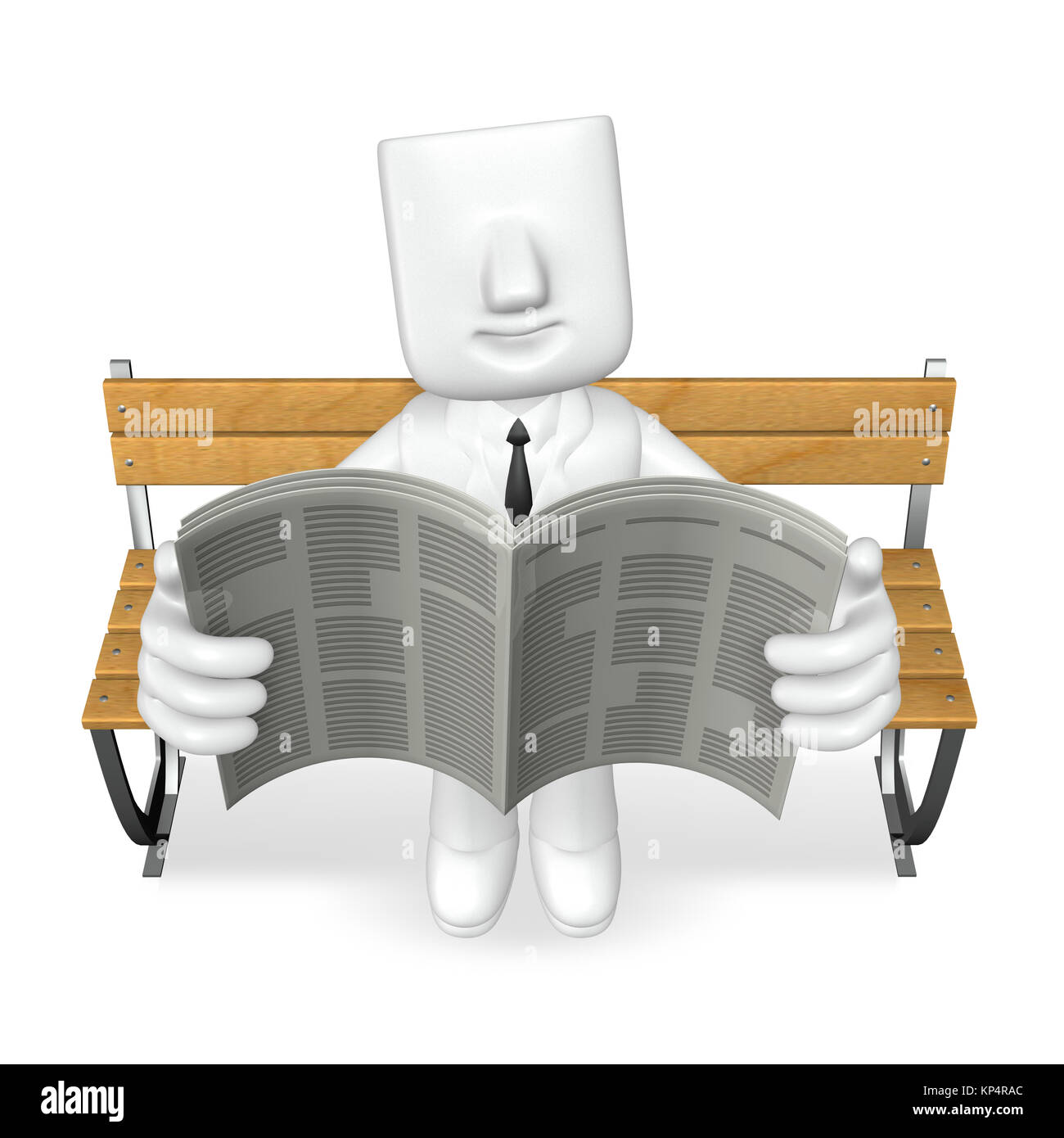 3d man newspaper hi-res stock photography and images - Alamy