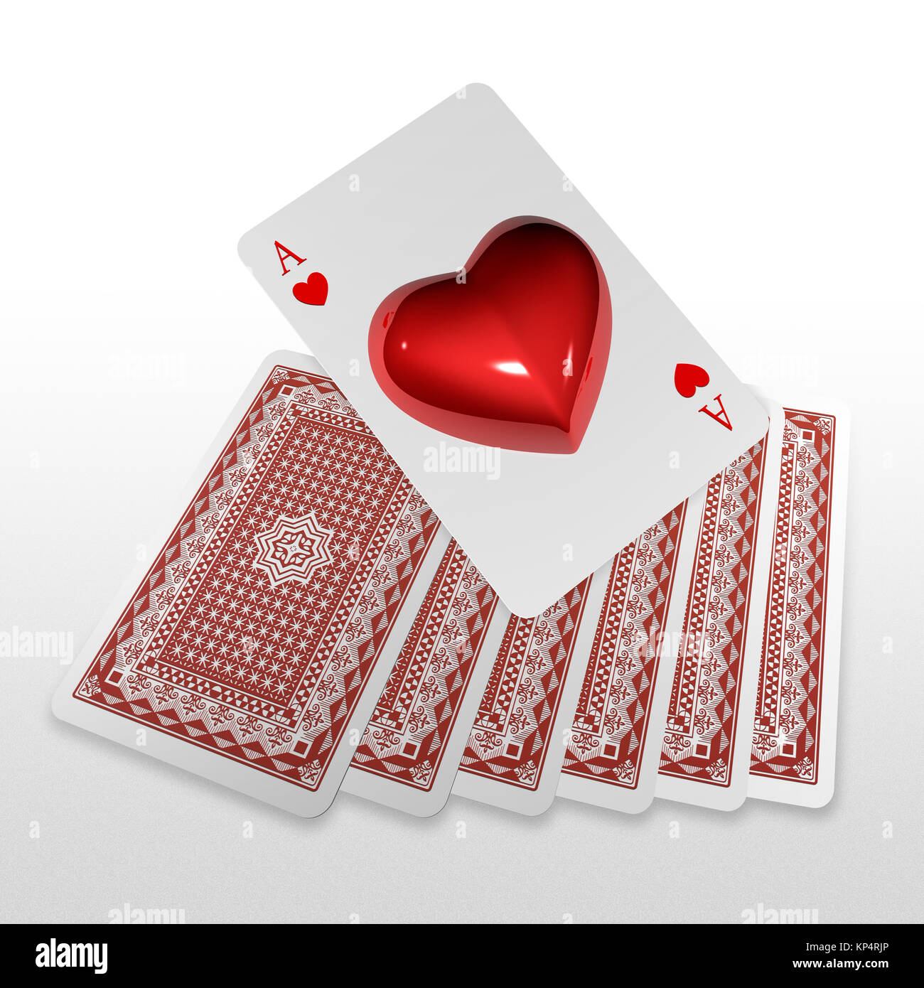 3d create playing card art Stock Photo - Alamy