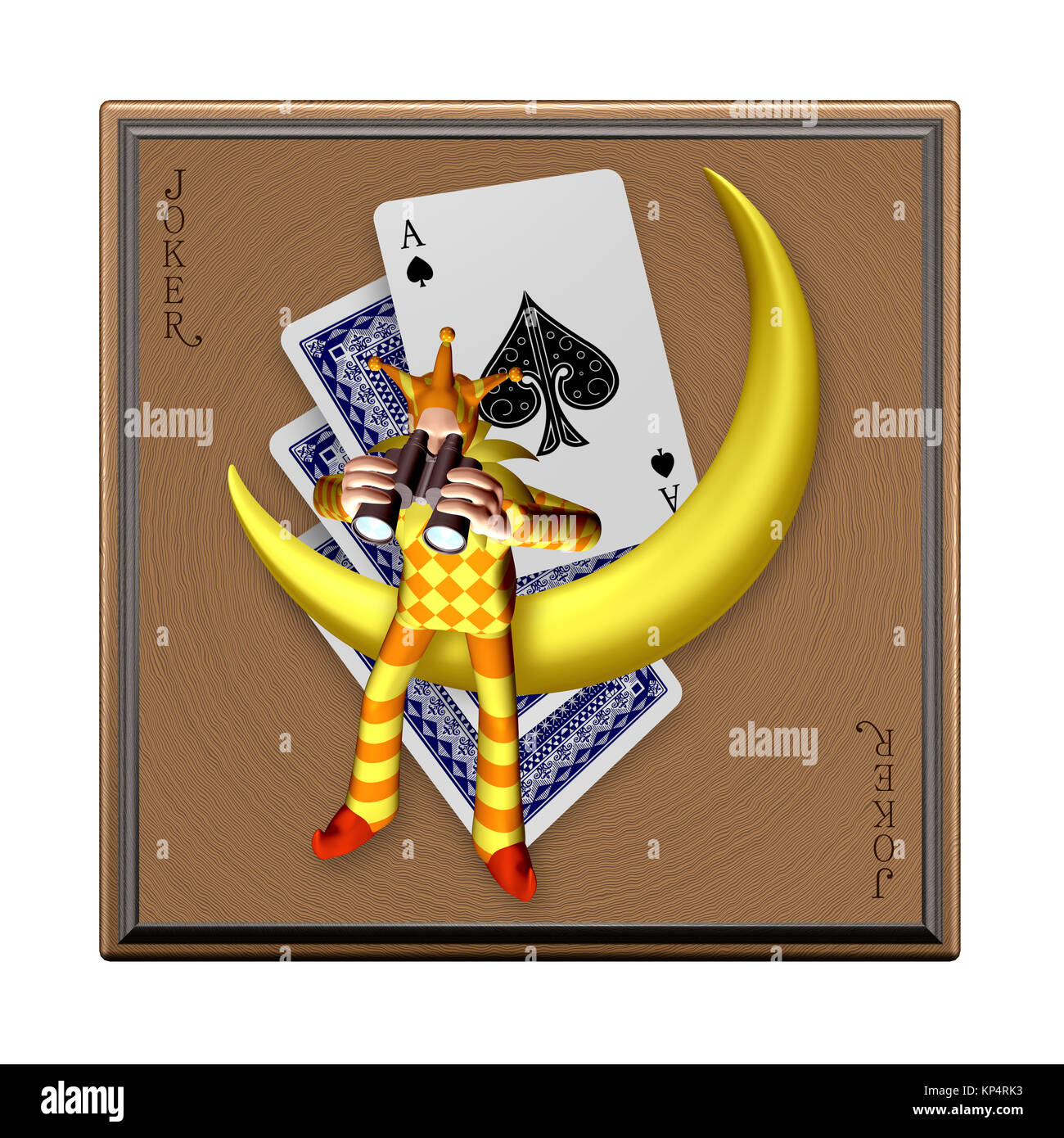 3d create playing card art Stock Photo - Alamy