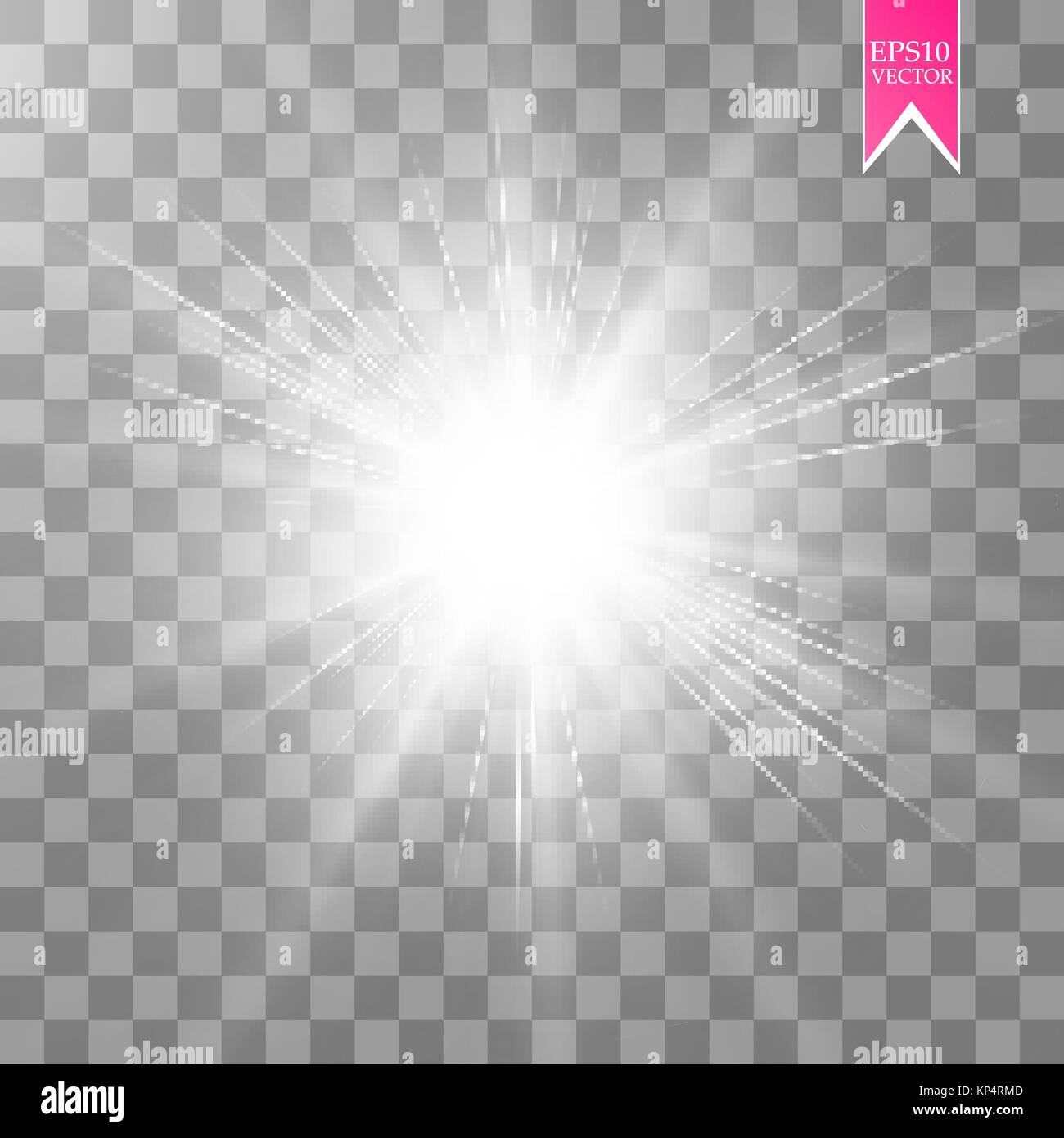 Glow light effect. Star burst with sparkles. Vector Stock Vector Image ...