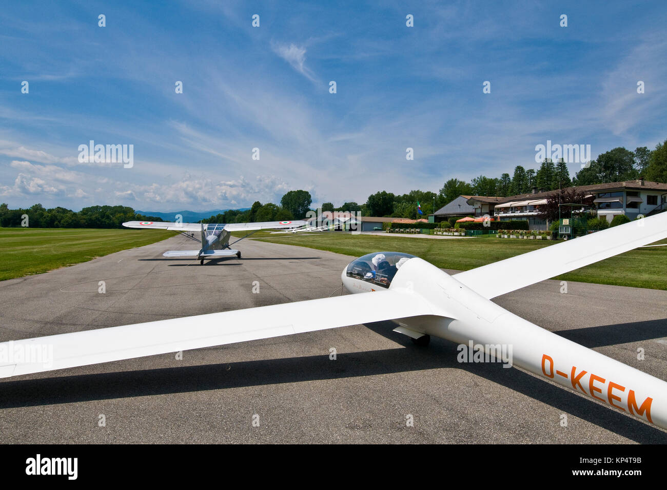 Gliders airport Adele Orsi, varese, Lombardy, Italy Stock Photo - Alamy