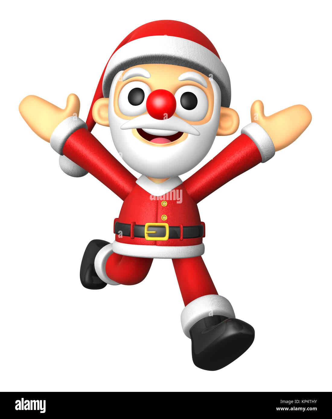 Cartoon running santa hi-res stock photography and images - Alamy