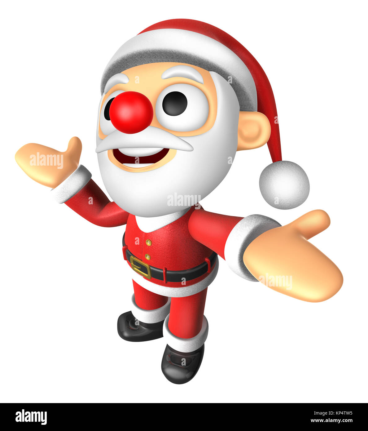 3D Santa mascot has been welcomed with both hands. 3D Christmas ...