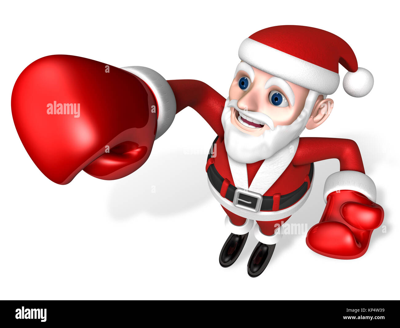 3d santa's funny sports Stock Photo - Alamy