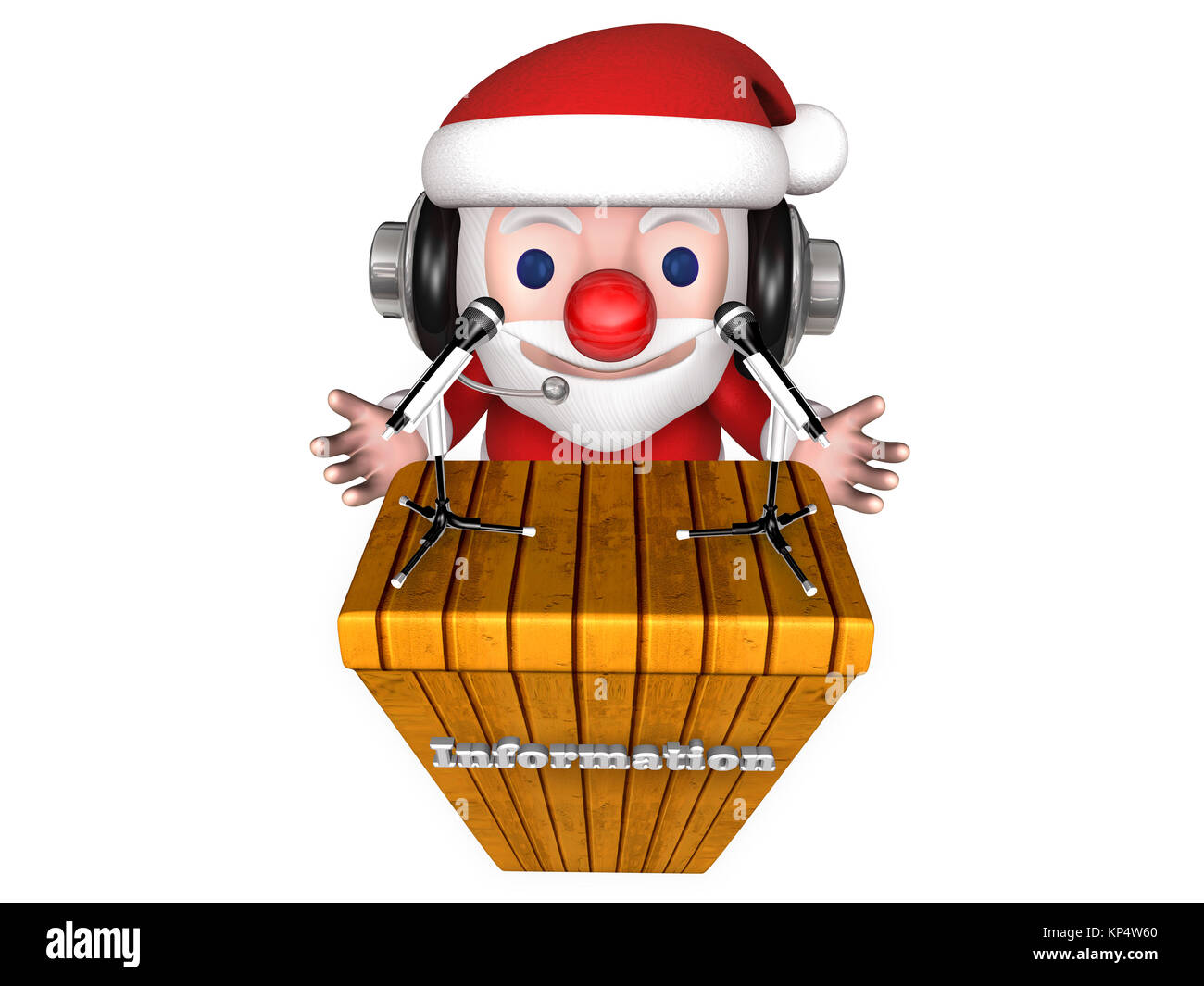 3d open santa claus hi-res stock photography and images - Alamy