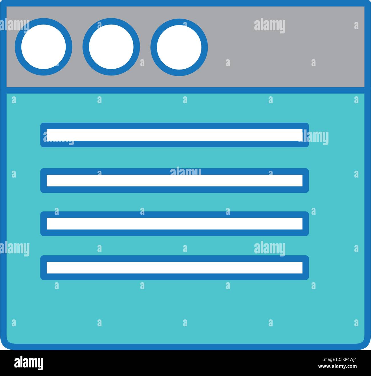 Isolated website design Stock Vector Image & Art - Alamy