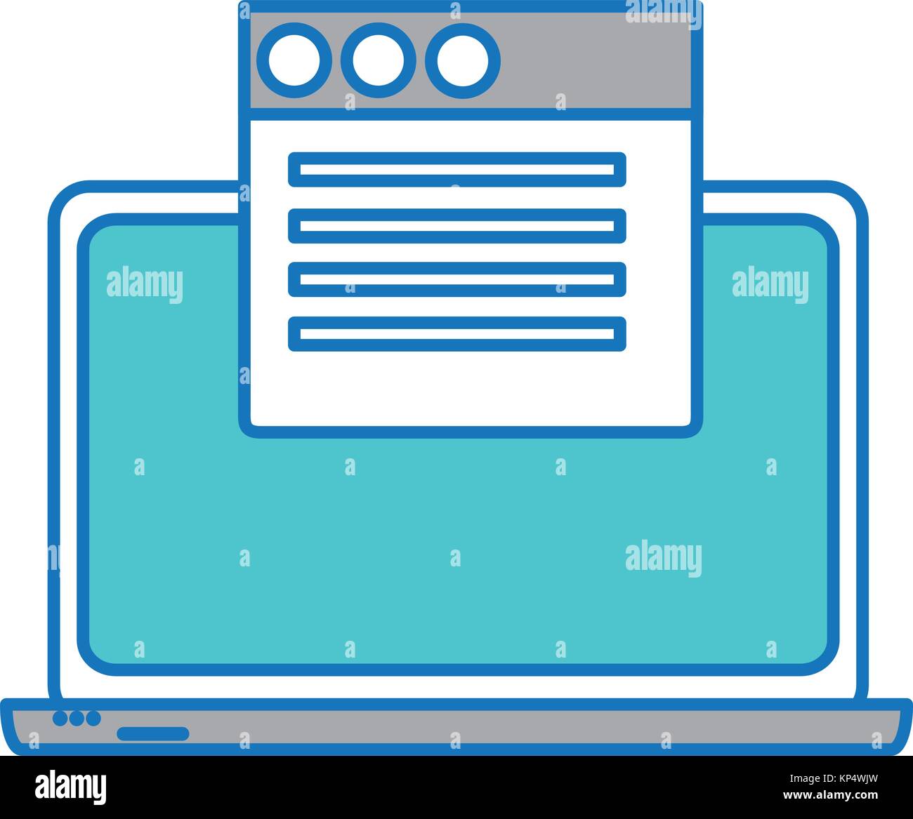 Isolated laptop design Stock Vector Image & Art - Alamy