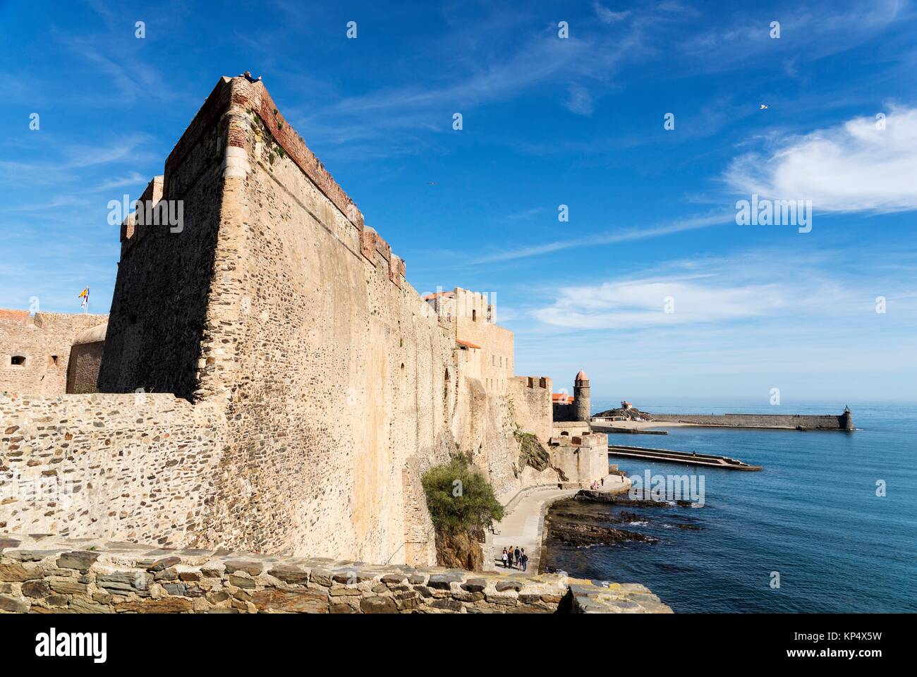 Royal castle of collioure hi-res stock photography and images - Alamy