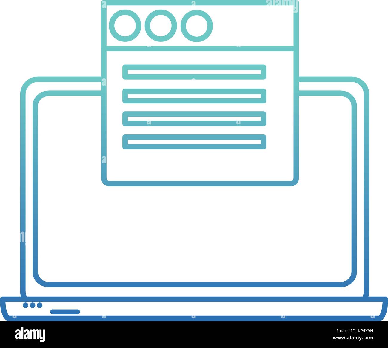 Isolated laptop design Stock Vector Image & Art - Alamy