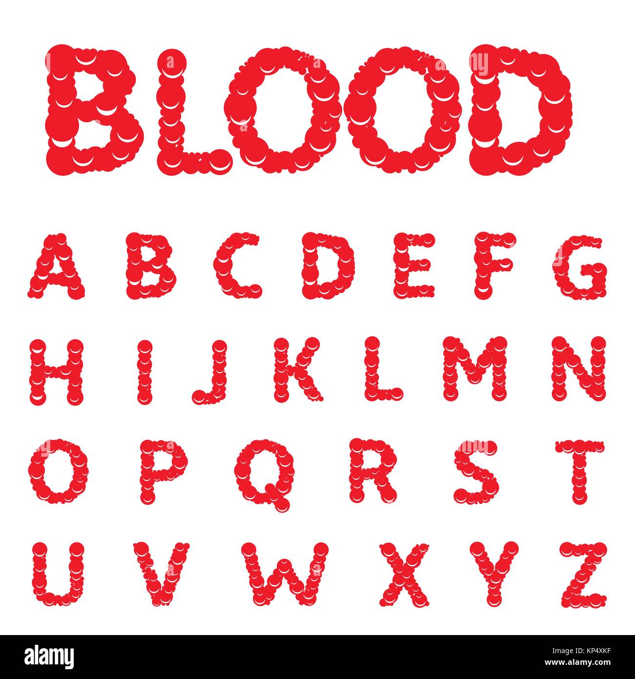 Blood and letter Stock Vector Images - Alamy