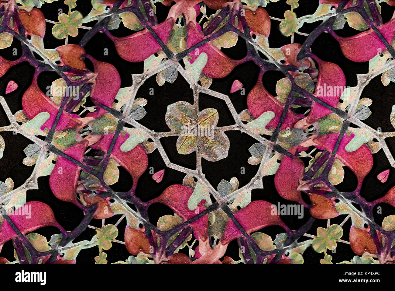 Floral Arabesque Decorative Artwork Stock Photo - Alamy