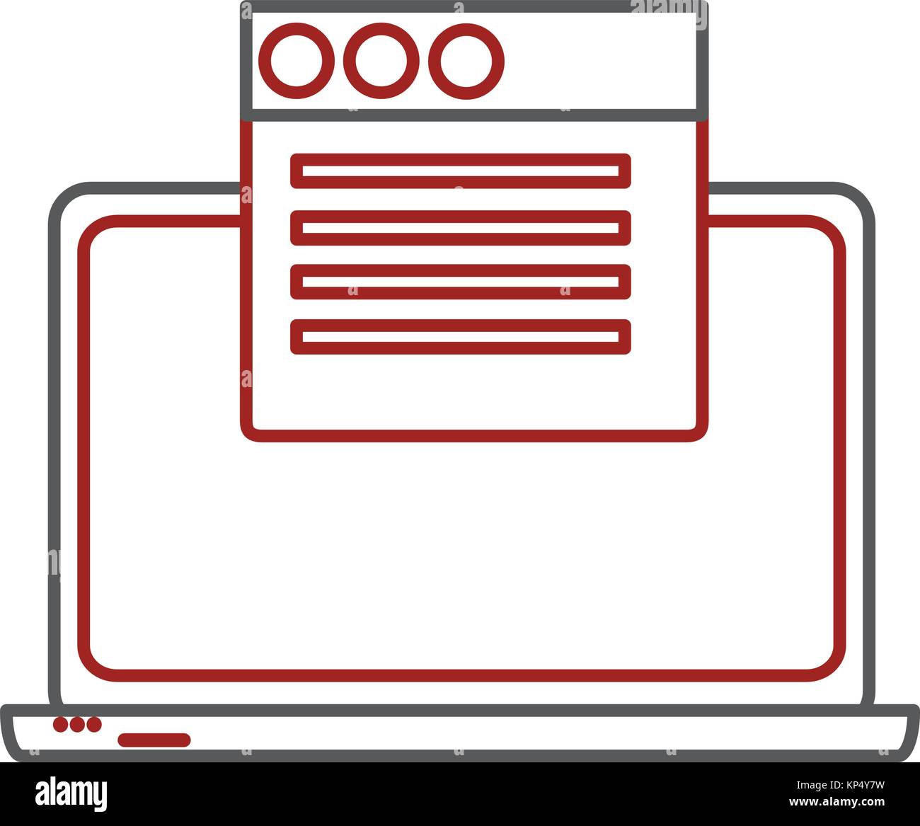 Isolated laptop design Stock Vector Image & Art - Alamy