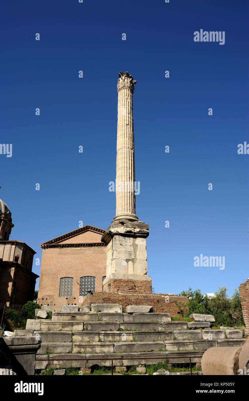 Italy, Rome, Roman Forum, column of Phocas Stock Photo - Alamy