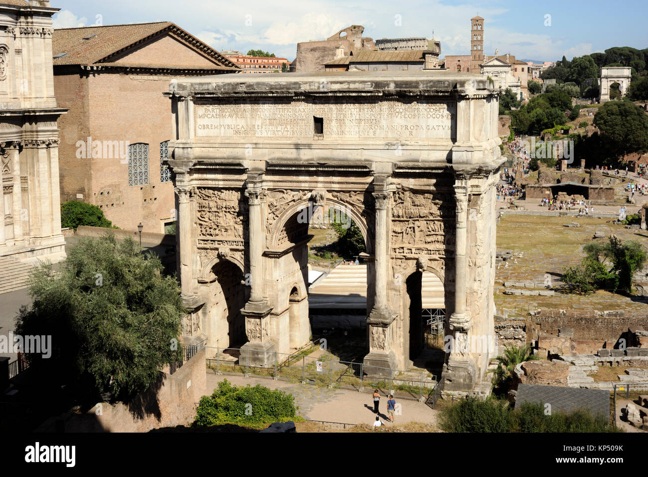 Italy, Rome, Roman Forum, arch of Septimius Severus Stock Photo - Alamy