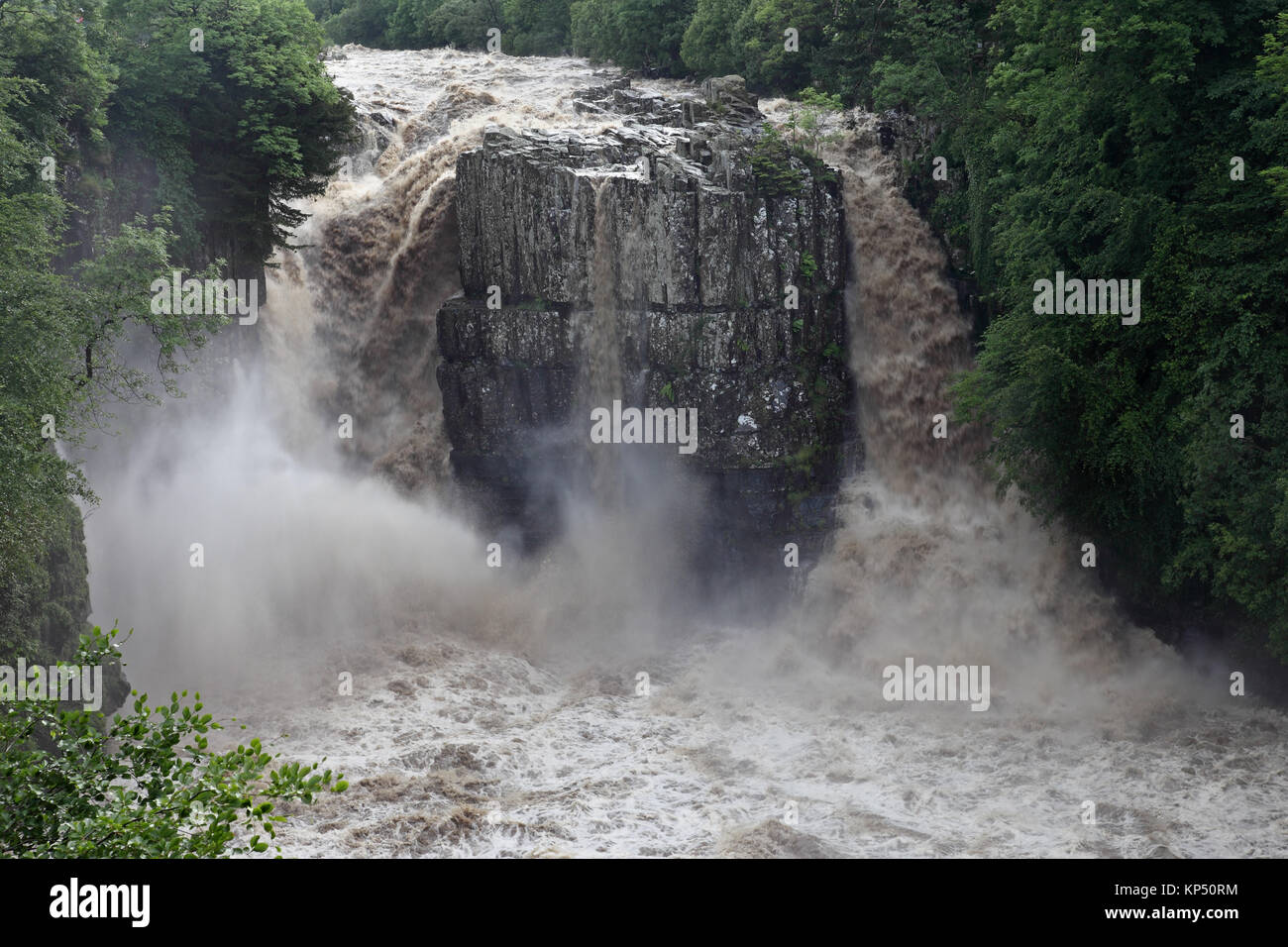 High Force in Flood Conditions with Water Streaming over the Central ...
