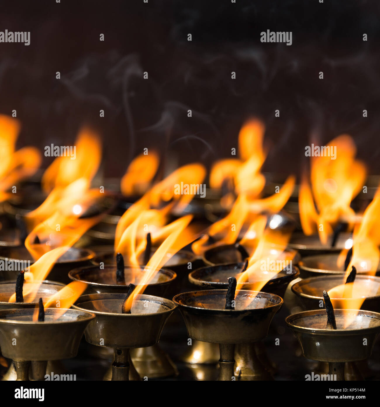 Yak butter lamps hi-res stock photography and images - Alamy