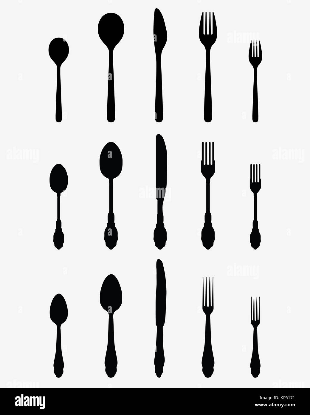 Cutlery drawing hi-res stock photography and images - Alamy