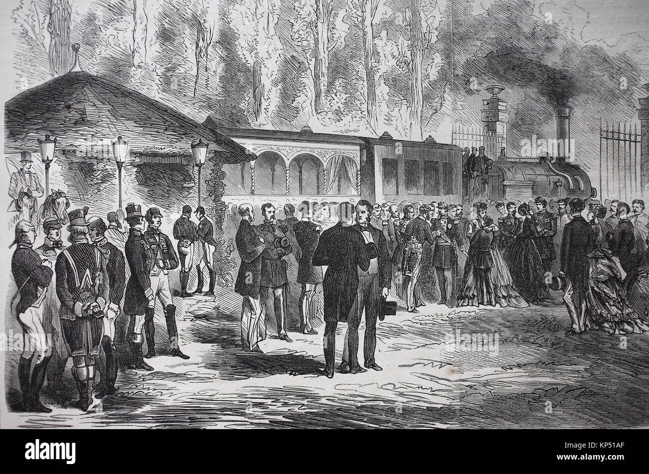 Departure of Emperor Napoleon III. and the imperial prince of Saint ...