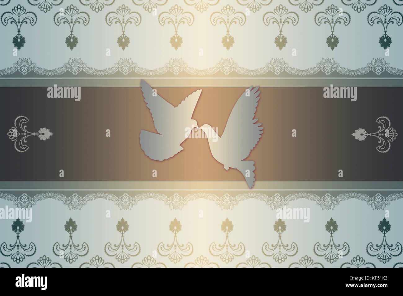 Template wedding invitation white doves hi-res stock photography and ...