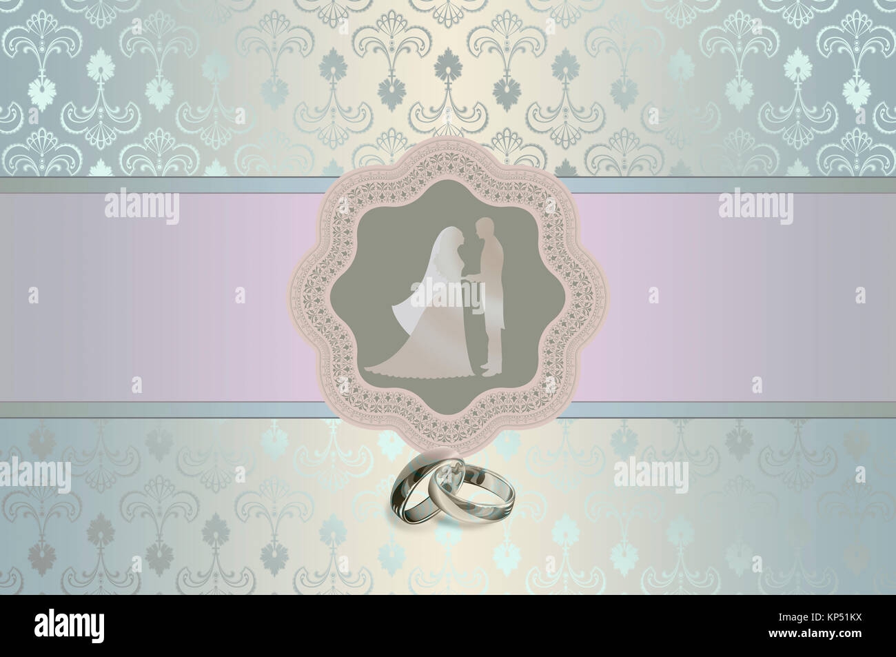 Template of wedding invitation with gold rings for the design Stock ...